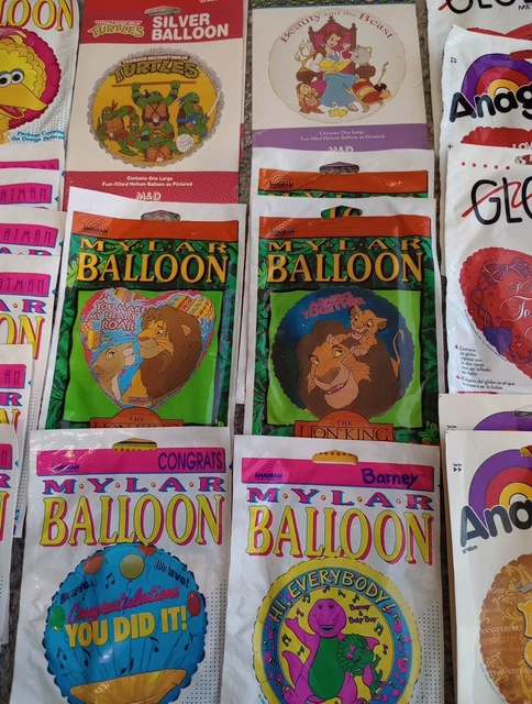 LION KING,BATMAN,BARNEY,TURTLES,ECT PARTY Helium Balloons Some ...