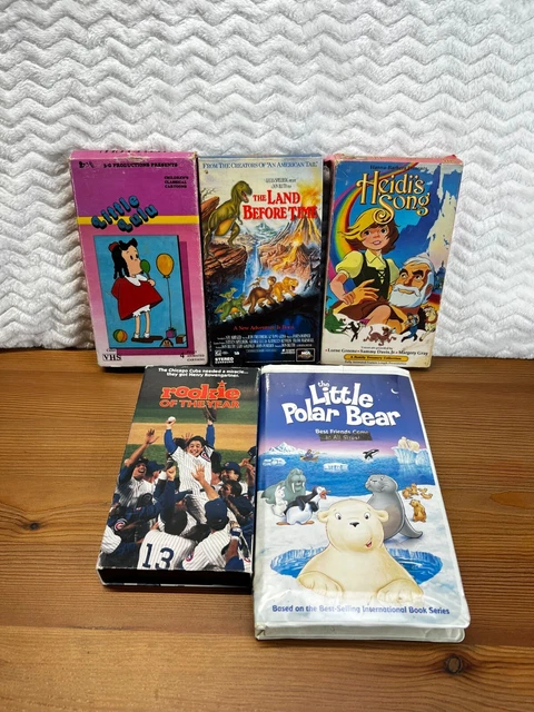 VTG VHS BUNDLE Little Lulu, The Land Before Time, Heidis Song, The ...