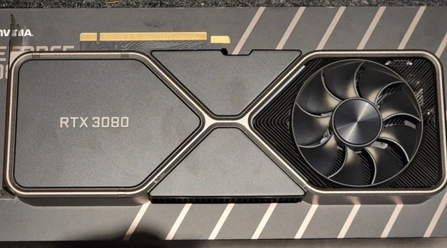 NVIDIA GEFORCE RTX 3080 Founders Edition 10GB GDDR6X GPU USED WITH BOX ...