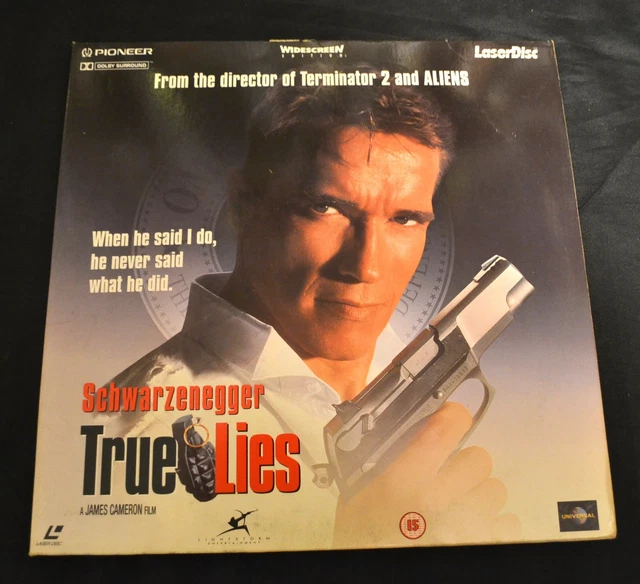 LASERDISC VIDEO MOVIE True Lies 1995 Arnold Schwarzenegger £10.00 ...