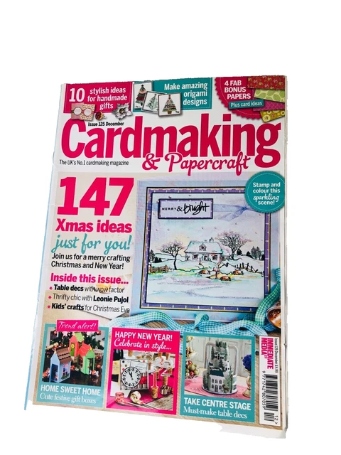 MAGAZINE CARD MAKING & Papercraft Craft Mag Issue 125 December nfb £6. ...