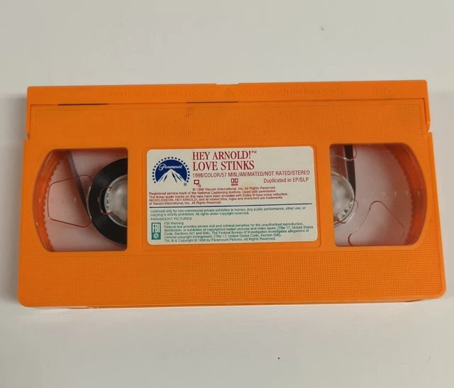HEY ARNOLD - Love Stinks (VHS, 1998) Nickelodeon Video Tape, Rare £17. ...
