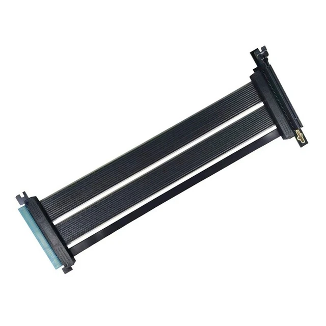 25CM PC Cards PCI Express Connector Cable PCI-E 4.0 16X Flexible ...