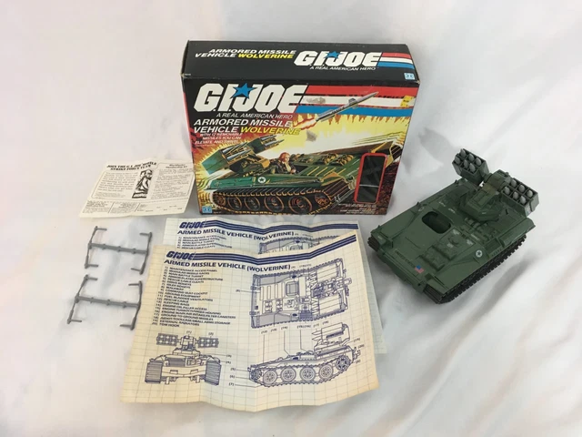 99% COMPLETE! 1983 Hasbro GI Joe WOLVERINE Missile Launcher Tank ...