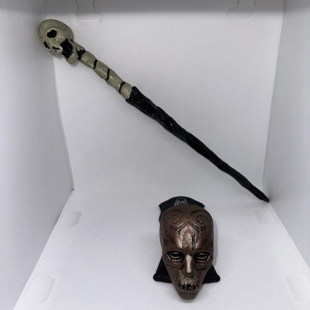 DEATH EATER SKULL Harry Potter Wand Replica Mask Stand Mystery Wand $19 ...