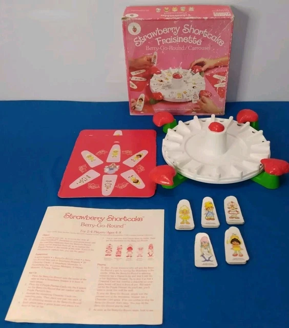 VINTAGE 1981 STRAWBERRY Shortcake Berry Go Round Board Game - 99% ...