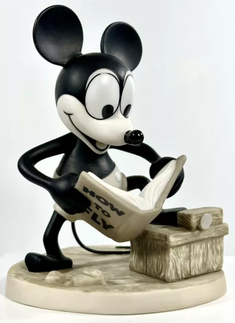 VINTAGE NEW WDCC Plane Crazy Mickey Mouse How to Fly Figure 70th ...