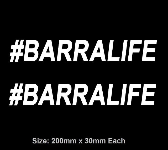 FORD BARRA LIFE Sticker Vinyl Decal Ute Car XR6 XR8 Falcon BA BF FG ...