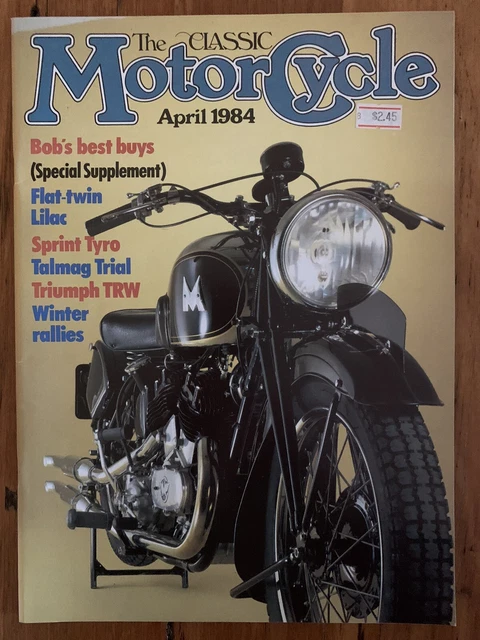 VINTAGE CLASSIC MOTORCYCLE Mag 84 Triumph TRW Francis Barnett Norton ...