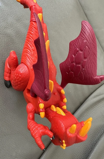 FISHER PRICE IMAGINEXT Red Castle Dragon Figure with sound and lights £ ...