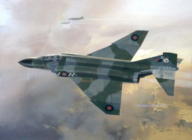MCDONNELL-DOUGLAS PHANTOM FG.1 43 Squadron RAF Aircraft Painting Art ...