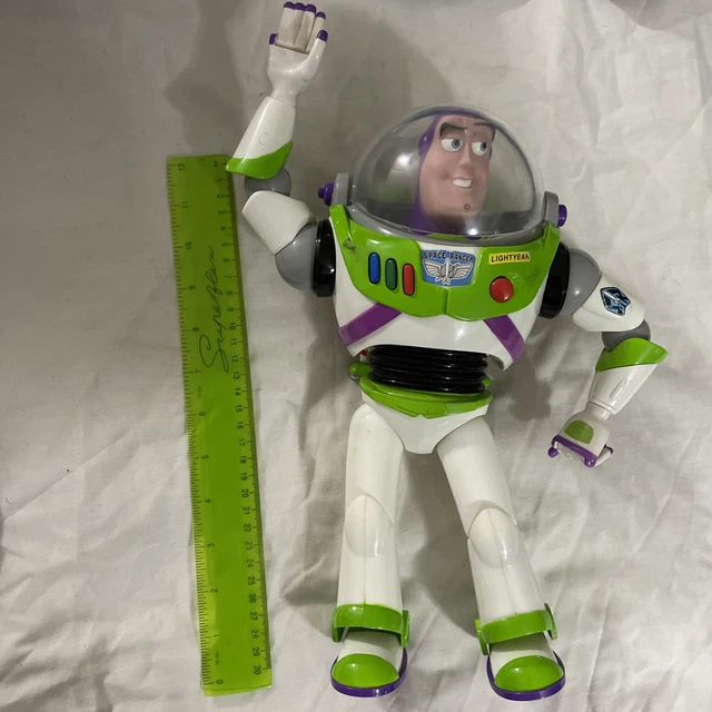 TOY STORY INTERACTIVE Buzz Lightyear Drop Down Action Self Moving Head ...