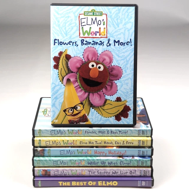 SESAME STREET ELMO’S World DVD Lot 7 - Best Of, Holidays, Wake Up ...