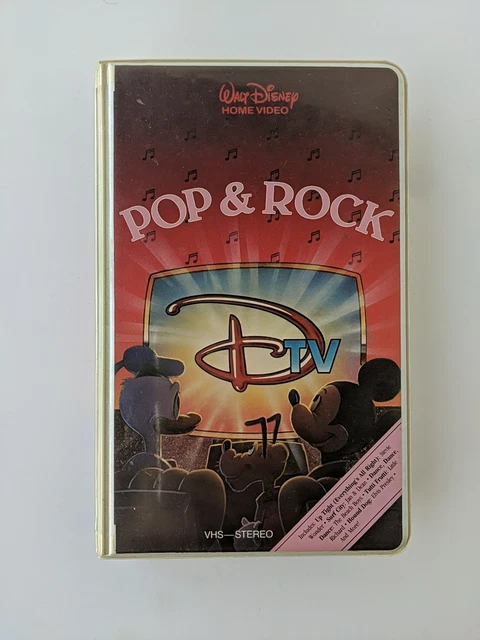 WALT DISNEY POP & Rock DTV Compilation VHS 1984 Music Disney Animation ...
