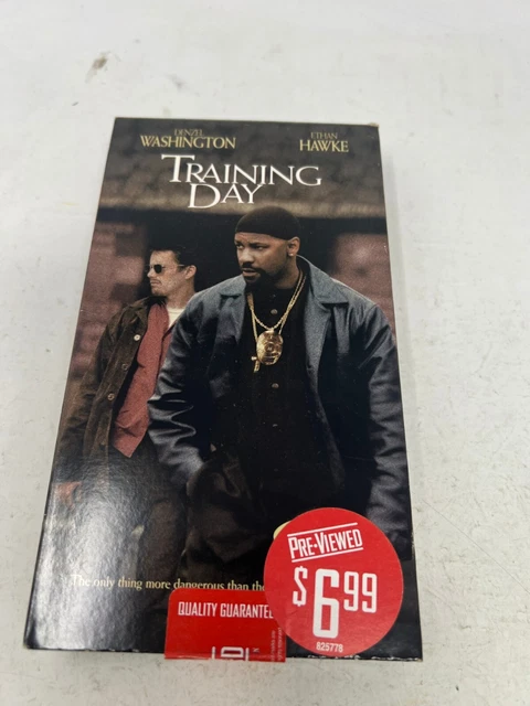 TRAINING DAY VHS Action Thriller Denzel Washington 2001 New SEALED ...