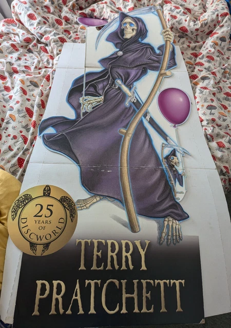 DISCWORLD CARDBAORD CUT out standee Death Terry Pratchett 25th ...