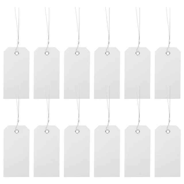 100 PCS PLASTIC Tag Bulk Name Tags for Luggage Bag Airplane Travel ...