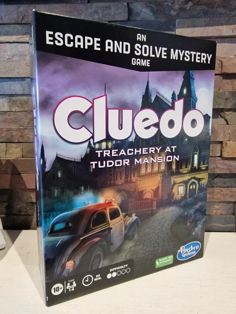CLUEDO TREACHERY AT Tudor Mansion - Escape Mystery Game. HASBRO Gaming ...