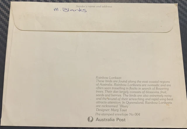 AUSTRALIA STAMPS PRE stamped envelope birds 1980 $1.20 - PicClick AU