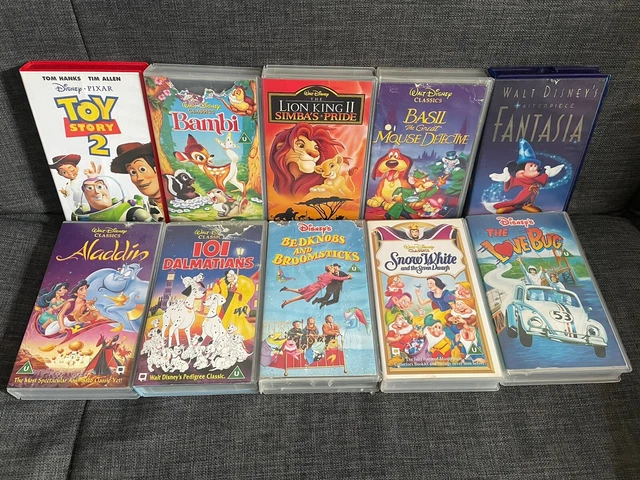 BUNDLE OF 10 Walt Disney VHS Tapes. Disney Classics. Kids VHS’s. EUR 15 ...