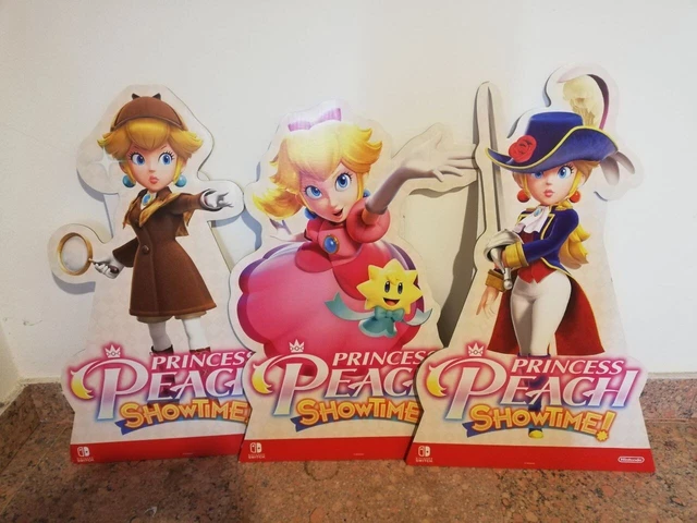 RARE SET OFFICIAL Princess Peach Showtime store display standee ...