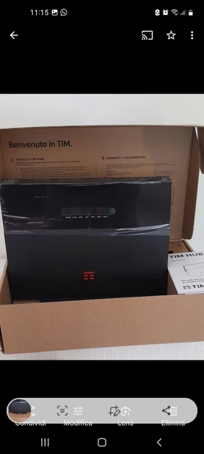 TECHNICOLOR TIM HUB+ PLUS 1200Mbps Modem-Router senza Filo - Nero EUR ...
