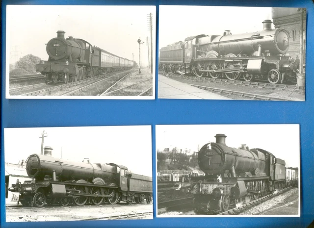 HALL CLASS LOCOMOTIVES.5 PHOTOGRAPHS 9 x 14cms.4921/22/23/25/30 £5.92 ...
