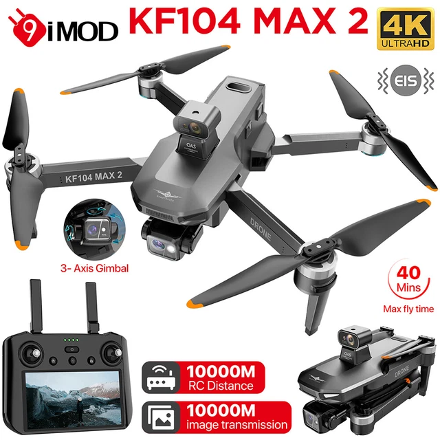 KF104 MAX 4K FPV GPS 3Achsen Gimbal Anti Shake 6KM Quadcopter Faltbare ...