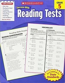 READING TESTS, GRADE 5 (Scholastic Success with Workb... | Livre | état ...