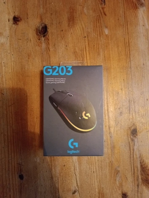 SOURIS GAMER LOGITECH G203 LIGHTSYNC GAMING MOUSE noire EUR 27,00 ...
