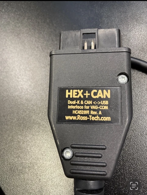 GENUINE ROSS TECH Hex + CAN USB VCDS Interface / Unlimited VIN. VAG group all £106.00 - PicClick UK