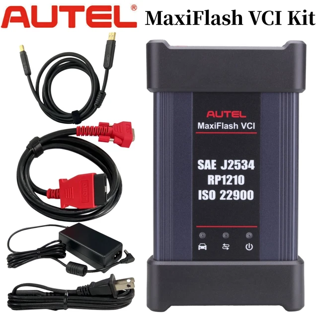 AUTEL MAXIFLASH VCI Kit SAE J2534 Reprogramming Compliant CAN FD 4 CAN ...