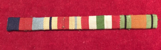 WW2 BRITISH MEDAL Ribbons 1939-1945, Africa 1st army, Italy Stars ...