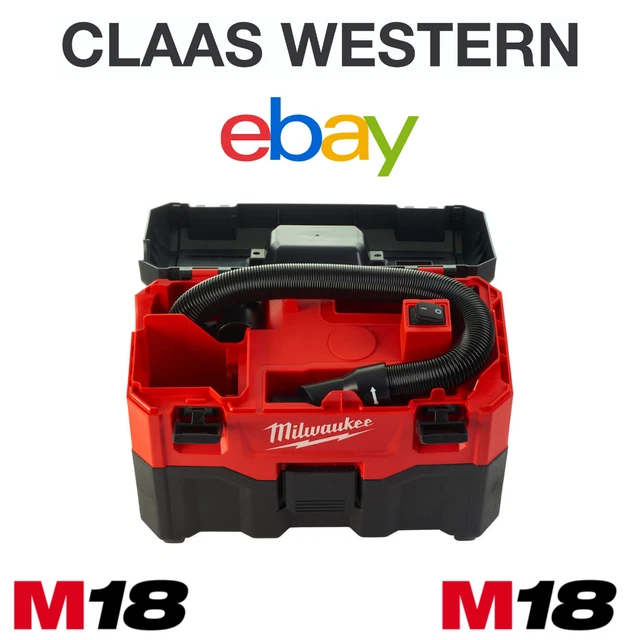 MILWAUKEE M18VC2-0 18V Vac Cordless Wet Dry Vaccum Next Gen Bare Unit ...