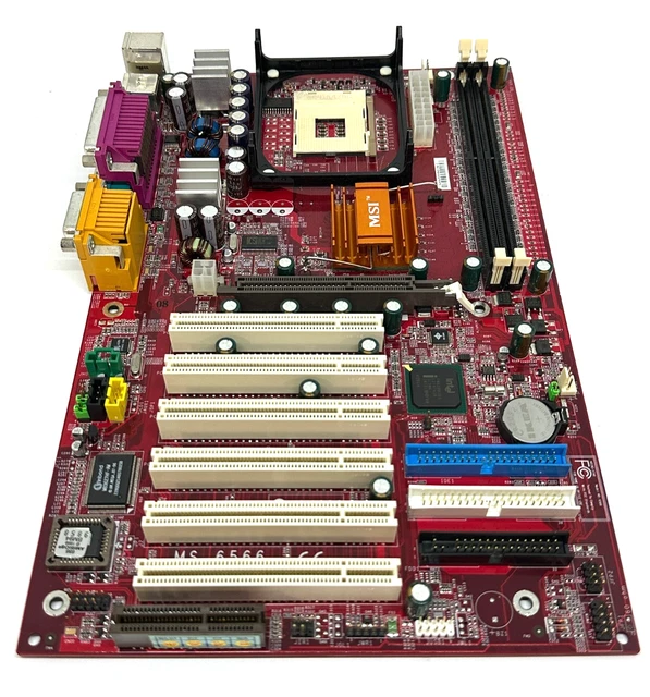 MSI MS-6566 845 Ultra-C VER:1 Motherboard w/ USB Bracket- Socket 478 £ ...