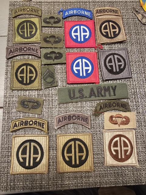 HUGE 1970S 80S US Army 82nd Airborne Infantry Division Tab Patch Lot L ...