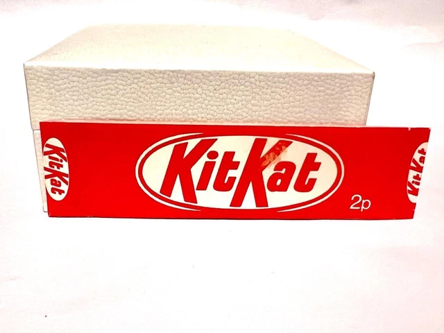 VINTAGE ROWNTREES KIT Kat Bar Chocolate Candy Sweet Wrapper 1970'S ...