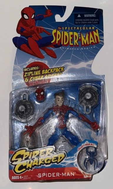 THE SPECTACULAR SPIDER-MAN Super Poseable Hasbro 2008 action figure ...