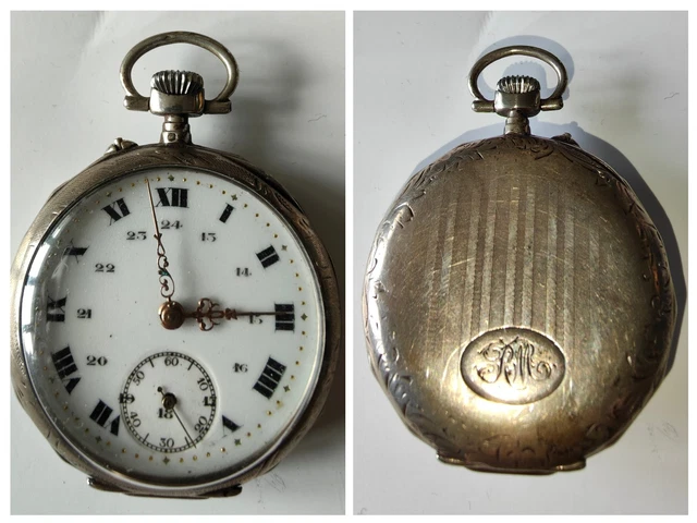 ANCIENNE MONTRE DE gousset argent Massif 1927 Fonctionne Pocket Watch French EUR 65,00 - PicClick FR