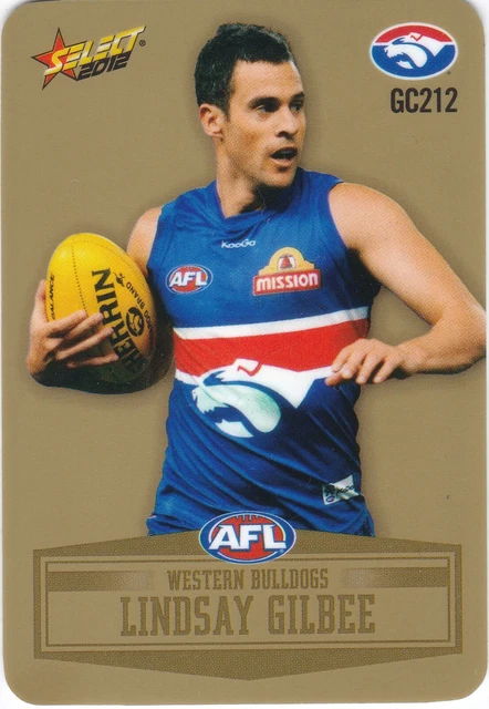 2012 FOOTY STARS LINDSAY GILBEE Gold card #GC212 Western Bulldogs $0.50 ...