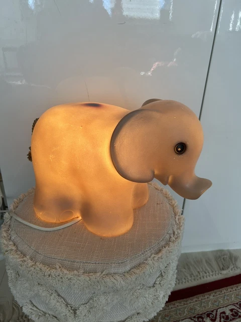 HEICO ELEFANT Große Tischlampe Deko Vintage 80er True Grau EUR 14,00 - PicClick DE