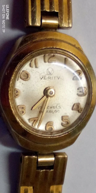 VINTAGE VERITY 17 Jewels Incabloc Swiss Made Mechanical Watch £7.00 ...