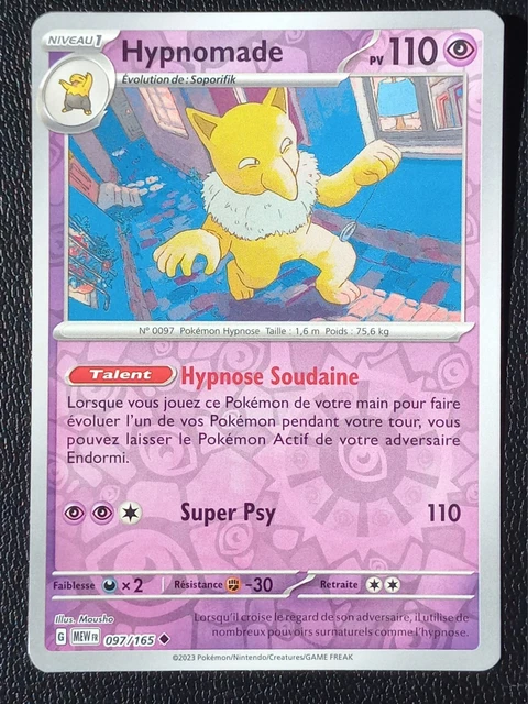 CARTE POKÉMON - HYPNOMADE REVERSE 097/165 ECARLATE ET VIOLET MEW 151 CARTE FR EUR 4,90 - PicClick FR