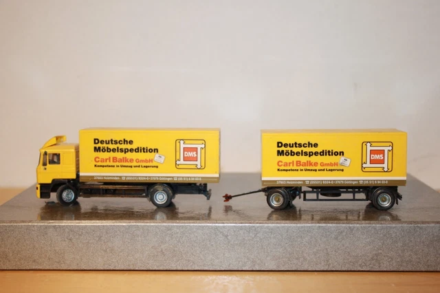 FALLER CARSYSTEM DER Lkw MAN mit Anhänger "Deutsche Möbelspedition ...