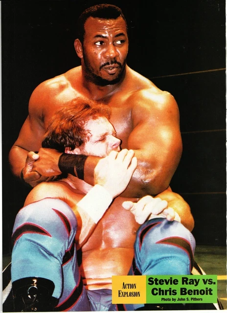 WCW WORLD CHAMPIONSHIP Wrestling Magazine Pinup (1999) Stevie Ray Chris ...