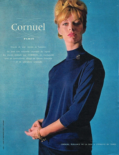 PUBLICITE ADVERTISING 064 1963 CORNUEL tricots EUR 3,50 - PicClick FR