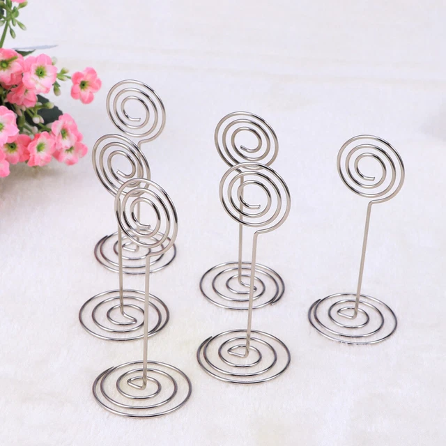 MENU HOLDERS TABLES Memo Clip Table Picture Holder Place Cards £7.49 ...