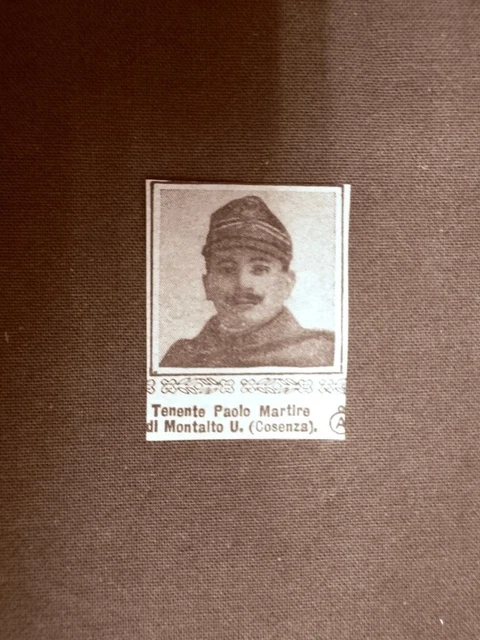 WW1 PRIMA GUERRA mondiale 1914-1918 Caduto Paolo Martire di Montalto U ...