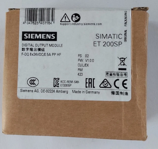 SIEMENS SIMATIC ET 200 SP Digital Output Module 6ES7 136-6DC00-0CA0 EUR ...