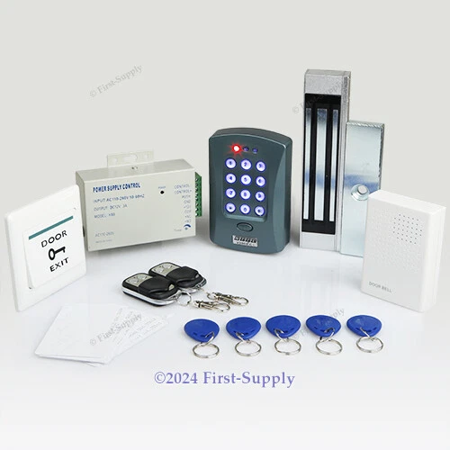 DIY RFID ACCESS Control System Kit+180kg Magnetic Lock+2Remote Controls ...